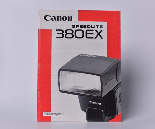 Canon Speedlite 380EX User's Guide | eBay