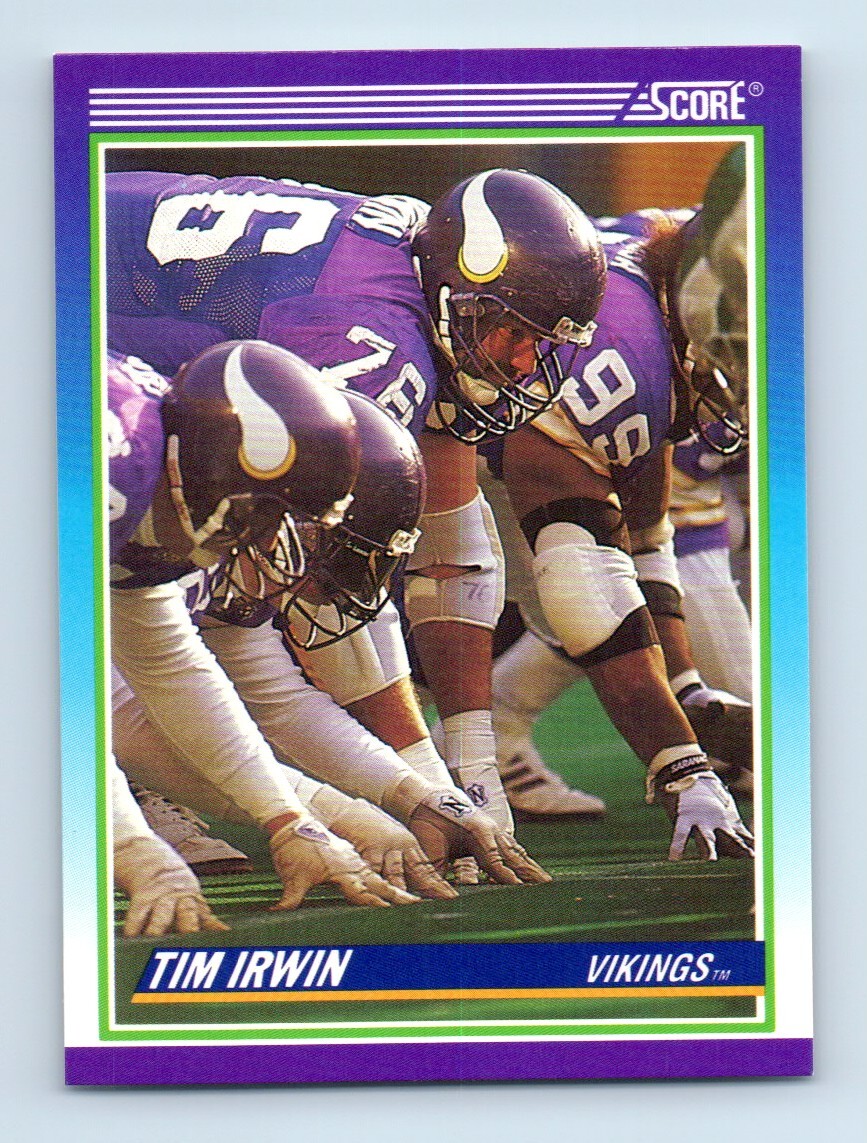 1990 Score Tim Irwin Rookie Minnesota Vikings #493 | eBay