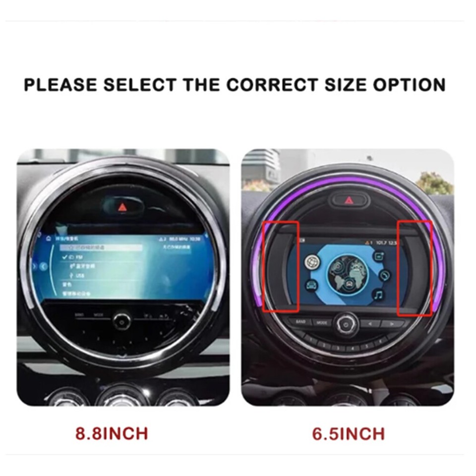 Car Central Control Instrument Panel Screen Cover For 2017-2024 Cooper ...