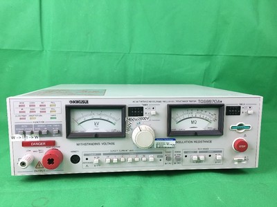 KIKUSUI TOS8870A WITHSTANDING VOLTAGE/ INSULATION RESISTANCE TESTER | eBay