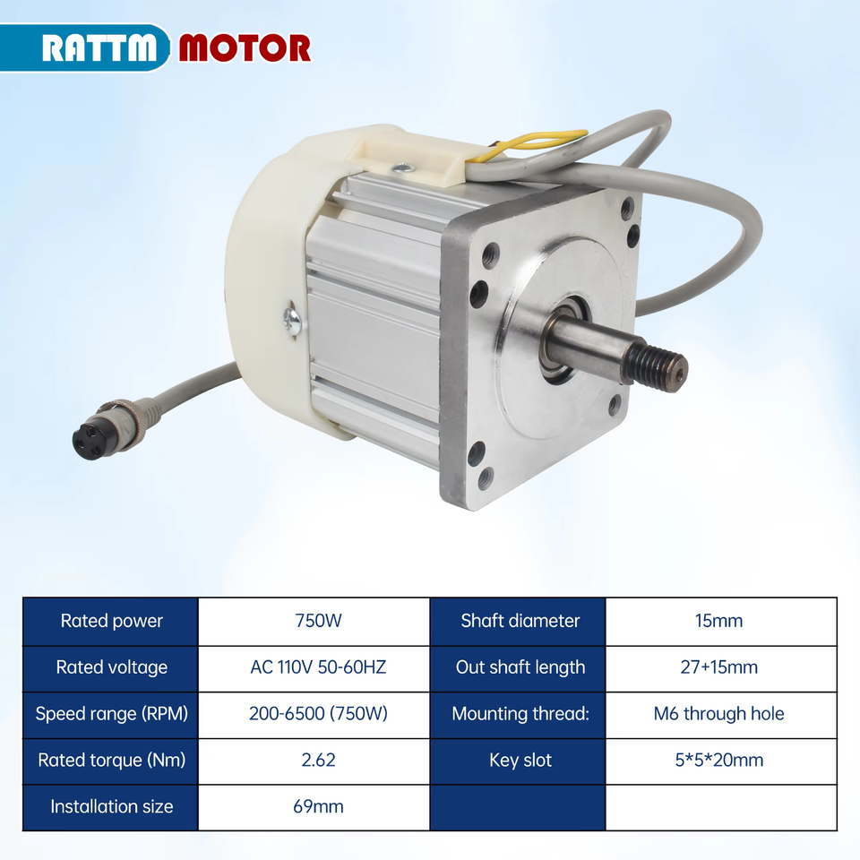 550W 750W 1100W 1.5KW 2.2KW Brushless AC Servo Motor Speed Controller ...