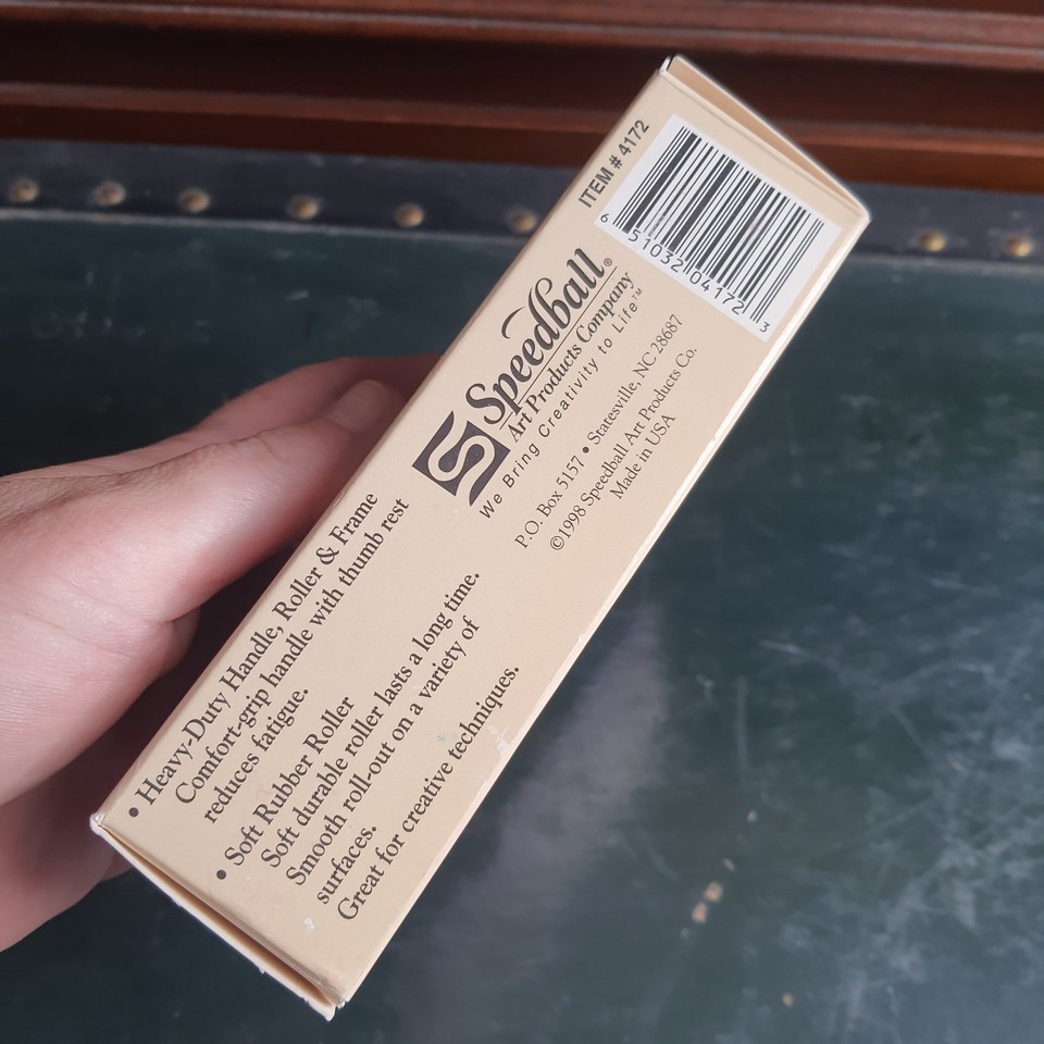 Vintage Brayer #4172 Speedball Rubber Ink Roller USA 2.5” Printmaking ...