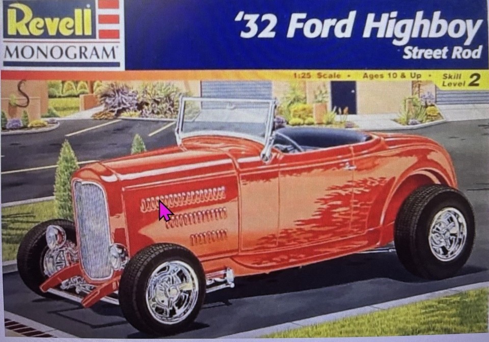 32 Ford Highboy HEADERS #62,#63. 373 1628 Rev 85-7625 Model Car Parts ...