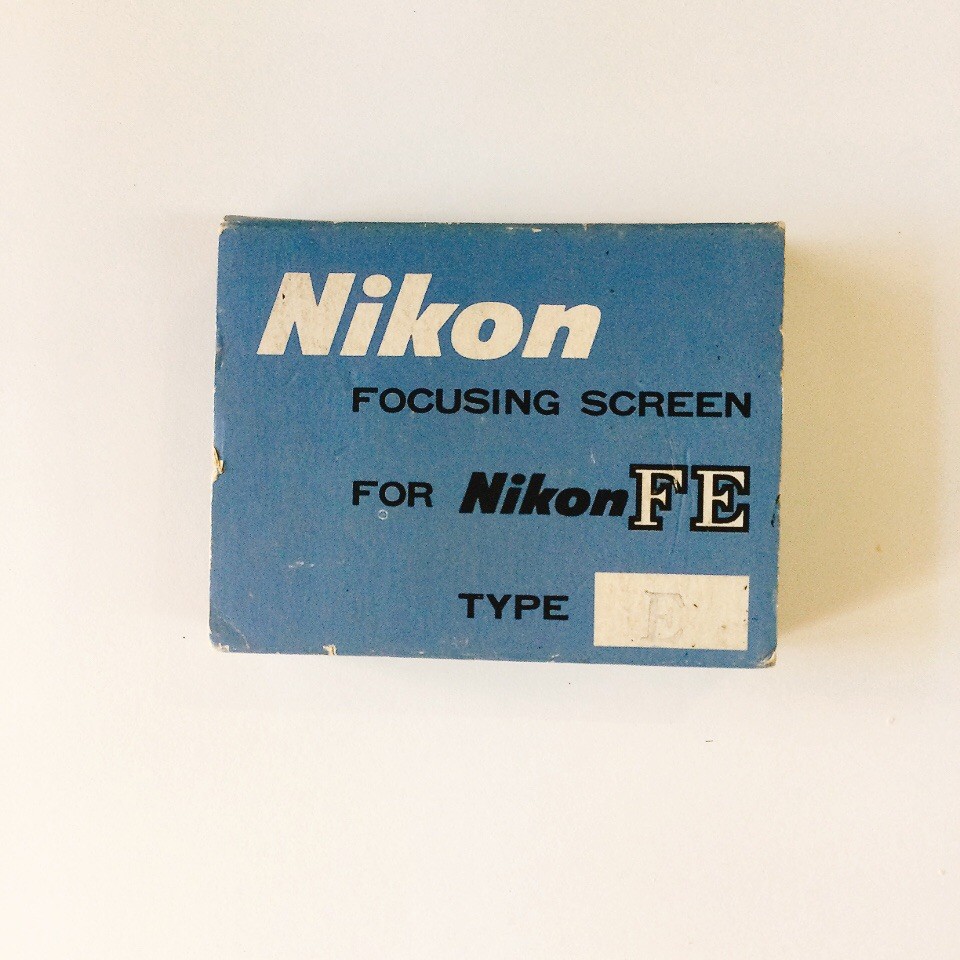 Rare Nikon Focusing Screen For Nikon FE Type E grid matte English ...