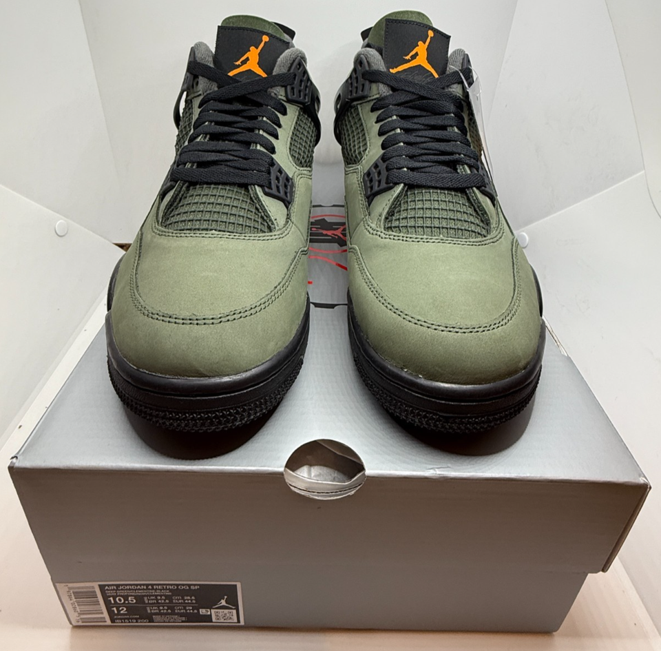 Nike Air Jordan Retro IV 4 OG SP Undefeated Green Orange Rare Air 10.5 ...