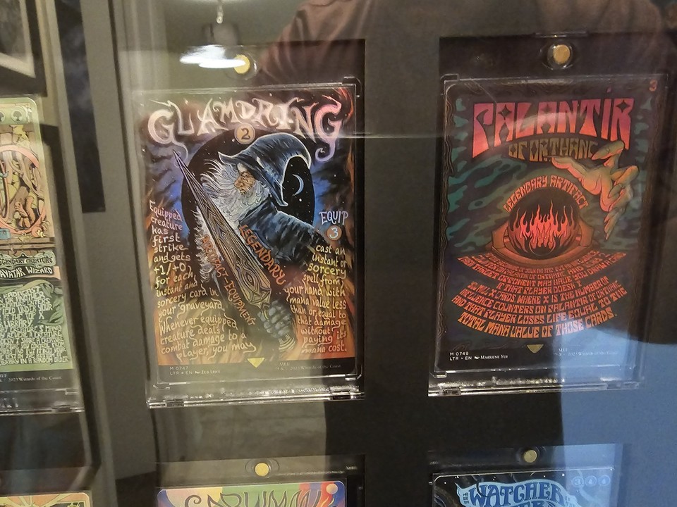 Lord Of The Rings MTG COMPLETE Poster Art Cards In Frame 20 of 20 foil ...