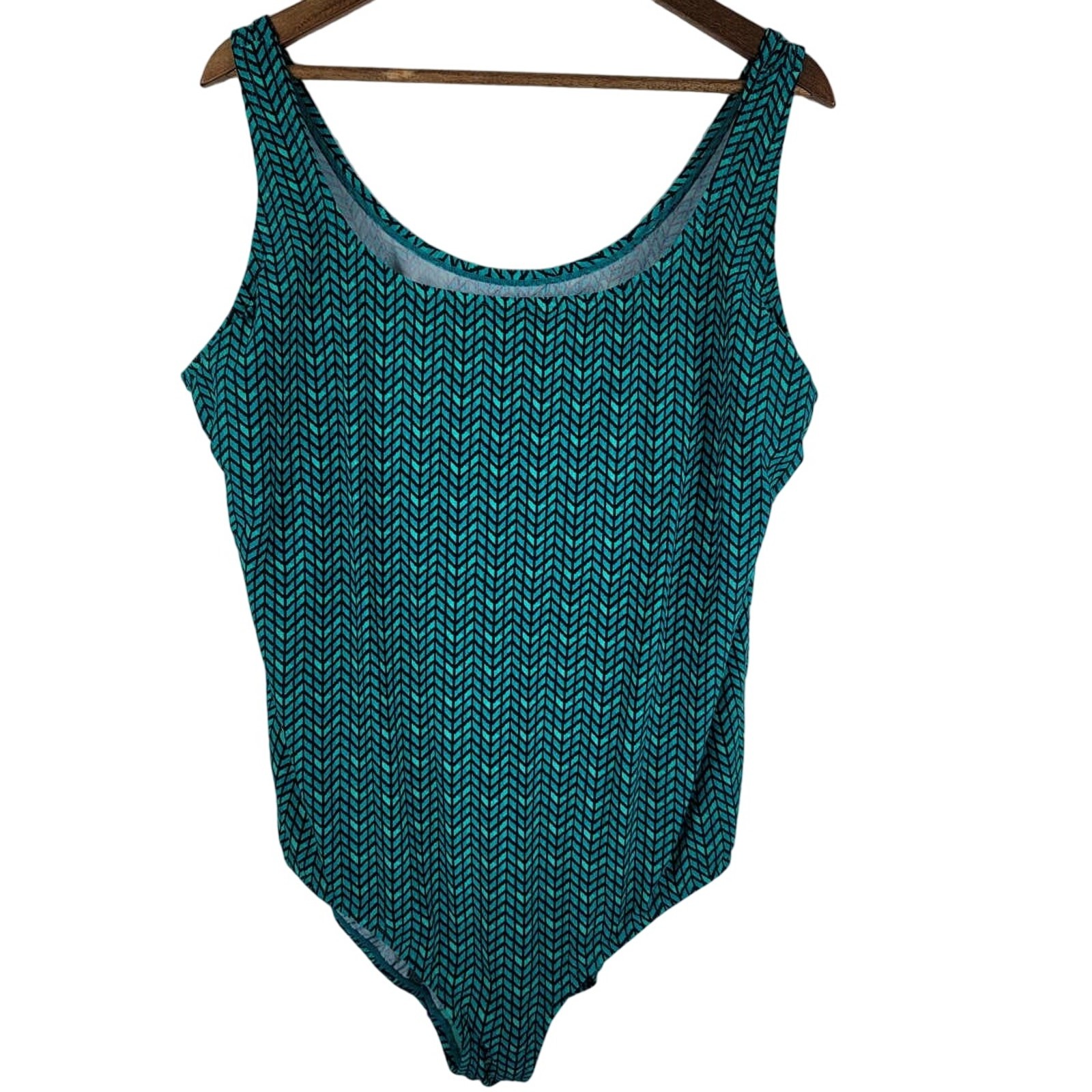 Catherine's Turquoise/Green One Piece Bathing Suit Wo… - Gem