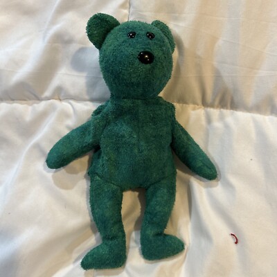 Ty Beanie Baby Wallace The Bear Missing His Scarf No Tags See Photos | eBay