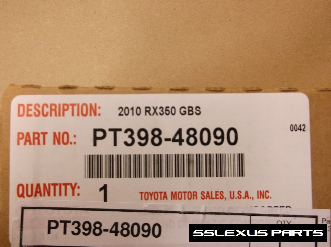 Lexus RX350 RX450H (2010-2015) OEM Genuine GLASS BREAKAGE SENSOR PT398 ...