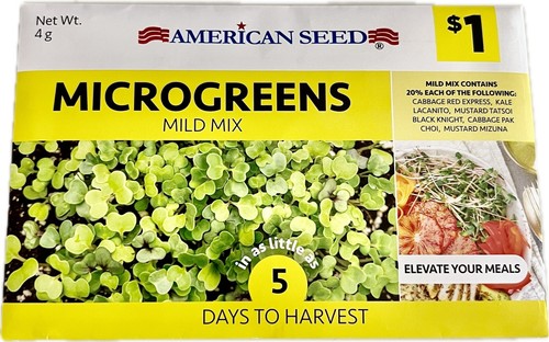 Microgreens Mild Mix Flower Seeds 4 g Bags | eBay
