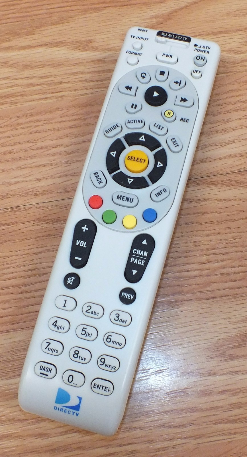 Genuine DirecTV (RC65X) Multi Color TV Remote Control With Battery ...