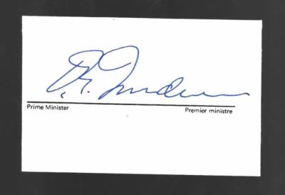 Vintage Pierre Elliot Trudeau Prime Minister of Canada 1970's Signed ...