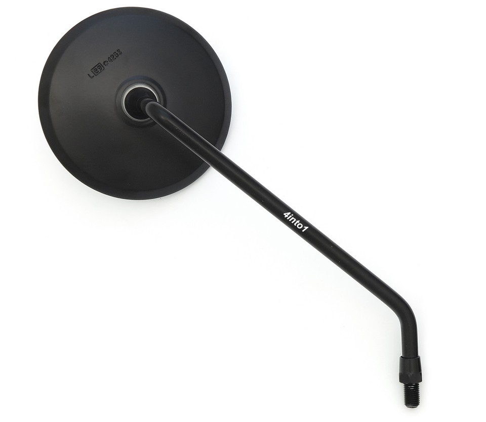 Universal Right Side Black Motorcycle Mirror - 10MM x 1.25 Honda ...