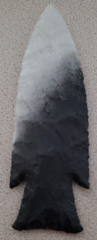 Arrowhead, Hardin, black/white, REPRODUCTION, 4" long, beautiful color ...