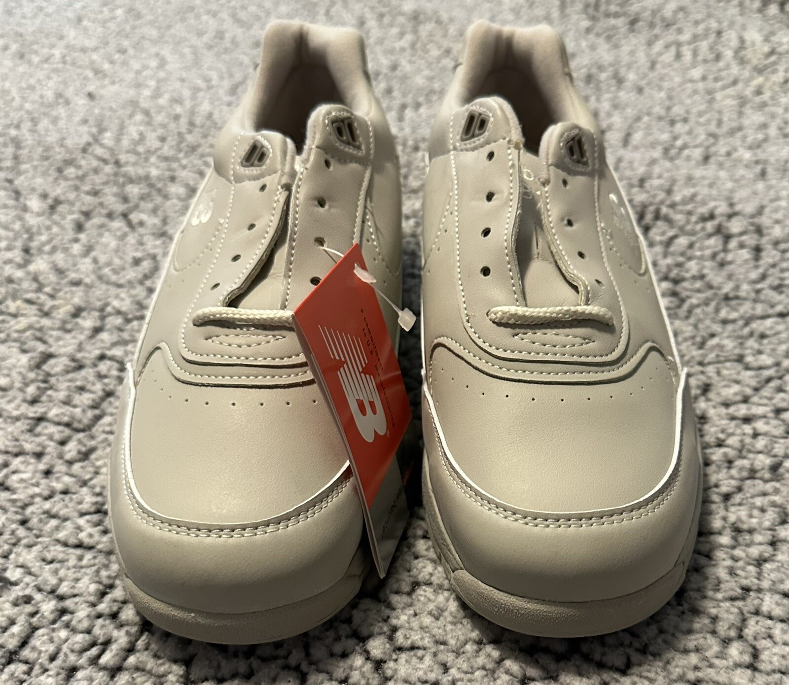 NEW BALANCE 810 Beige Leather Active Walking Shoes Men’s 7.5 4e Vtg New ...