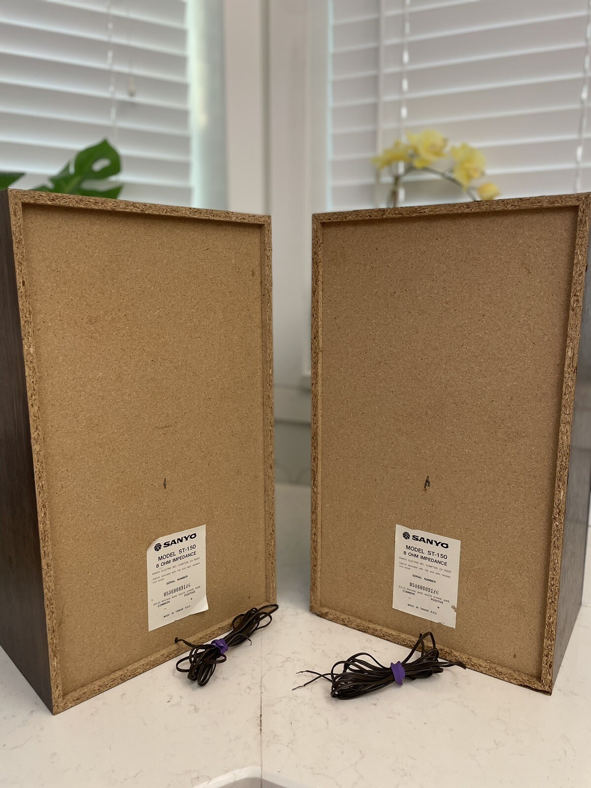 SANYO MODEL ST-150 8 OHM IMPEDANCE 1 Way Speaker Sensitive Driver Wood ...