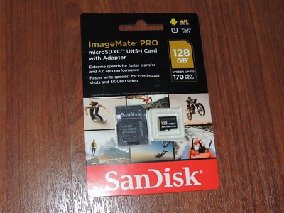 Neuf - SanDisk 128GB Imagemate Pro Microsdxc I V30 3 A2 Carte Mémoire ...