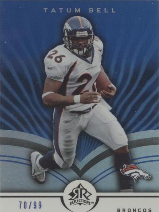 2005 Upper Deck Reflections - Tatum Bell #27 Blue /99 for sale online ...