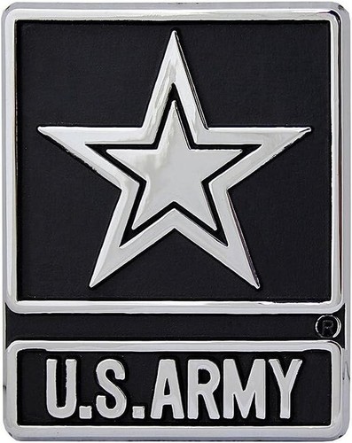 3-Inch U.S. Army Acrylic Auto Emblem – Metallic Finish with Adhesive ...