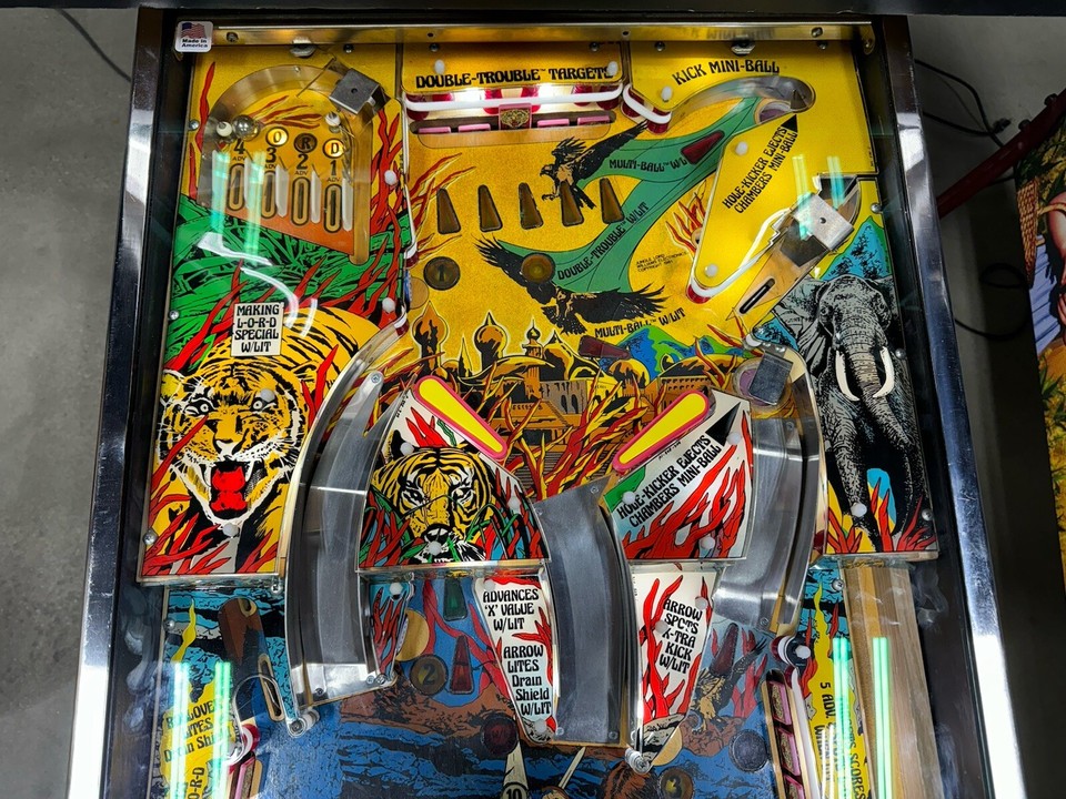 Jungle Lord Pinball Machine Williams 1981 LEDS Orange County Pinballs ...