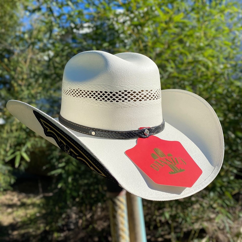 White Straw Cowboy Hat For Men. Men’s Western Rodeo Hat. Sombrero ...