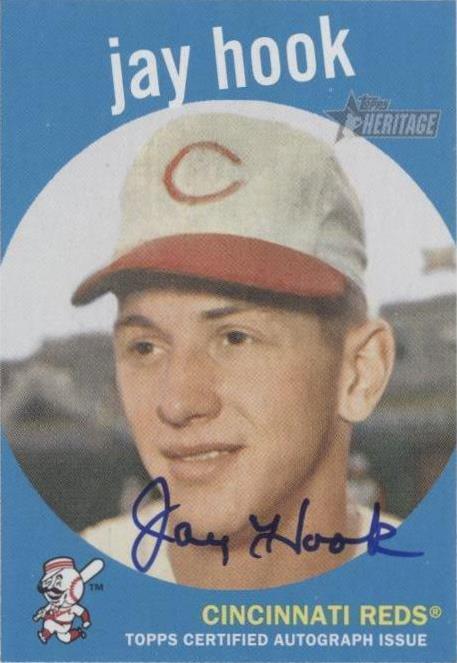 2008 Topps Heritage - Real One Autographs Jay Hook #ROA-JH (AU) for ...