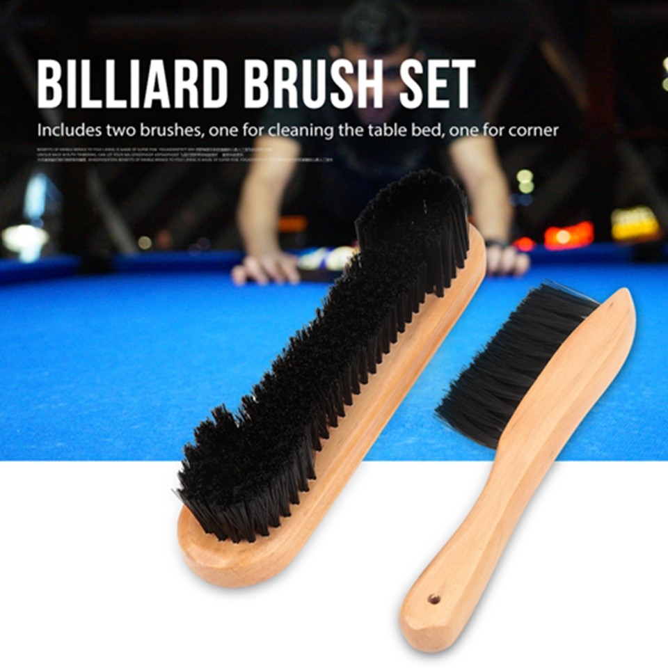2pcs Pool Table Rail Brush Set For Billiards Cleaning Tool Kit 7P9V ...