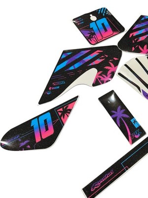 Razor MX500 MX650 graphics kit decals THICK AND HIGH GLOSS SPARKLE ...