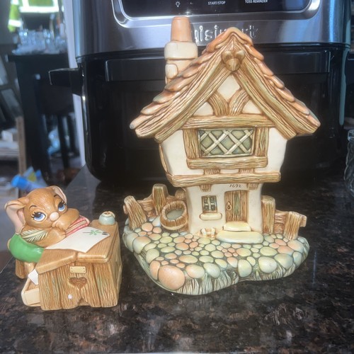 Vintage Pendelfin Rabbit Cobble Cottage & Boswell Stoneware Figurine ...