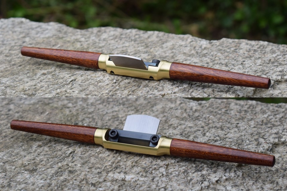 Handmade Brass Spokeshave - Round Sole - O1 Tool Steel Blade - Made in ...