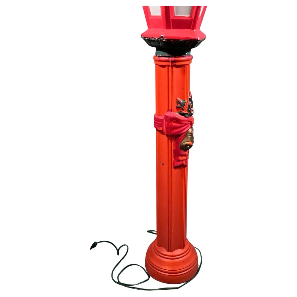 Lamp Post Light Up Blow Mold Christmas POLORON Lantern Yard Decor ...