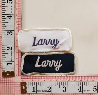 Larry Name Tag Uniform Jacket Vest Patch Applique Crest lot | eBay