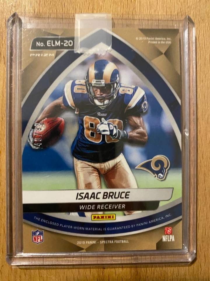 2019 Panini Spectra Epic Legends Materials /99 Isaac Bruce #ELM-20 HOF ...
