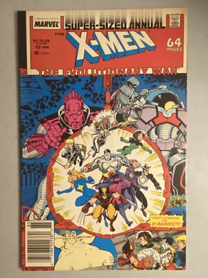X-Men Annual 12, FN+ 6.5, Marvel 1988, Art Adams, Newsstand! X-Babies ...