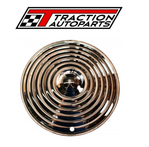 Ripple Flying Saucer Stardust 15" Chrome Steel Hot Rod Hubcaps Wheel ...