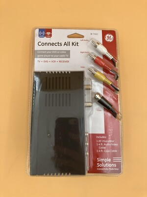 GE RF-Modulator-Connects All Kit 73452 -TV DVD VCR-Receiver BRAND NEW ...