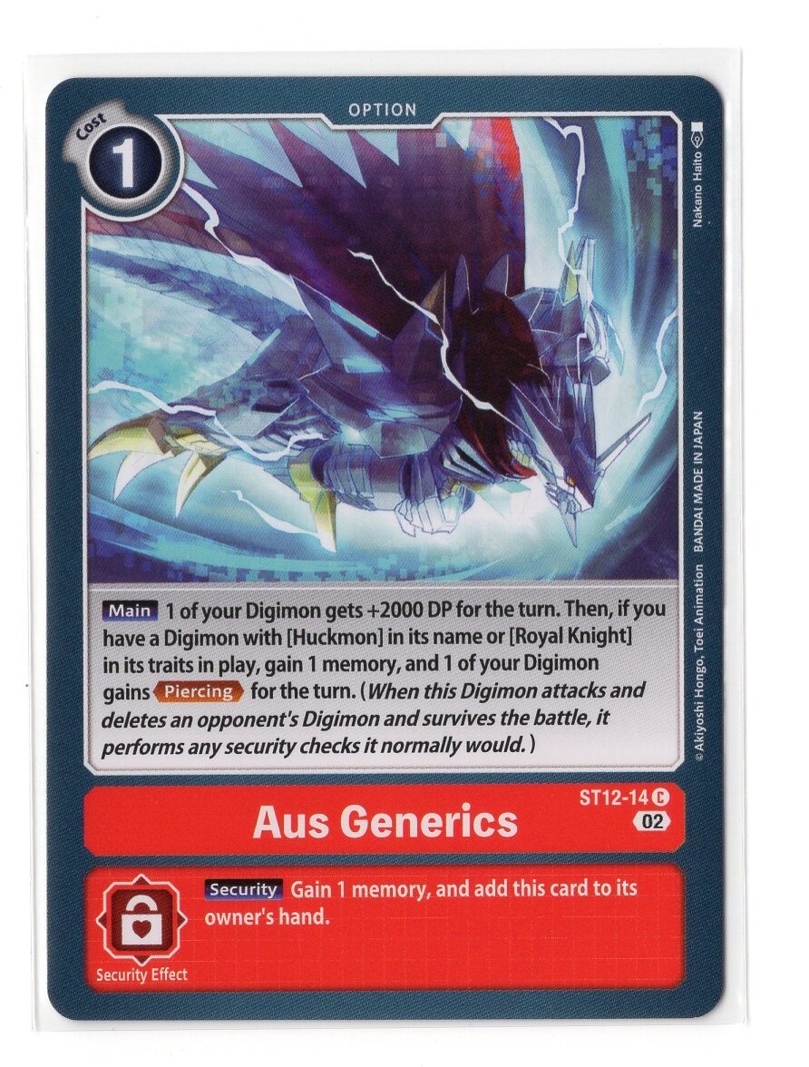 Digimon Card - 2021 Aus Generics ST12-14 - Bandai Starter Deck Jesmon ...