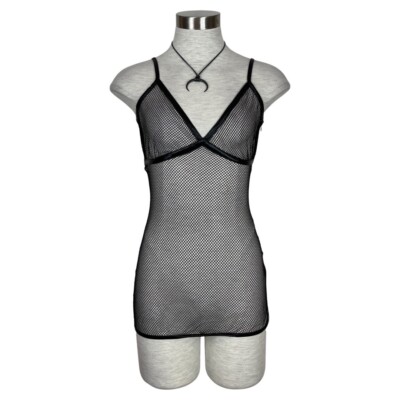 Rare Living Dead Souls Gothic Punk Goth Fishnet Black Top ST1081 | eBay