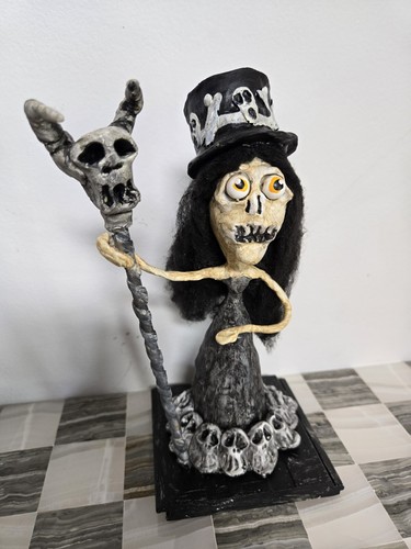 OOAK Creepy Oddity Art Doll Clay Spooky Skeleton Ghoul Voodoo Zombie ...
