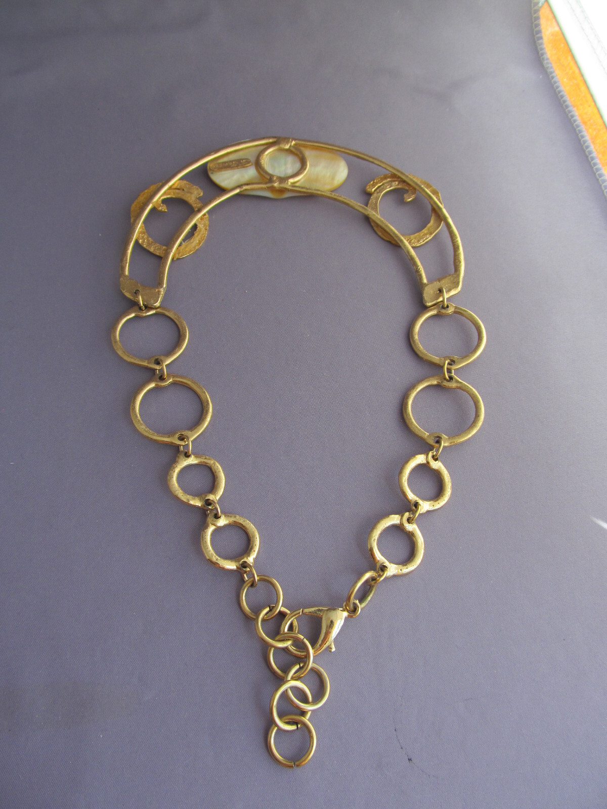 VINTAGE J. JANSEN BRUTALIST MODERNIST OVAL MOTHER OF … - Gem