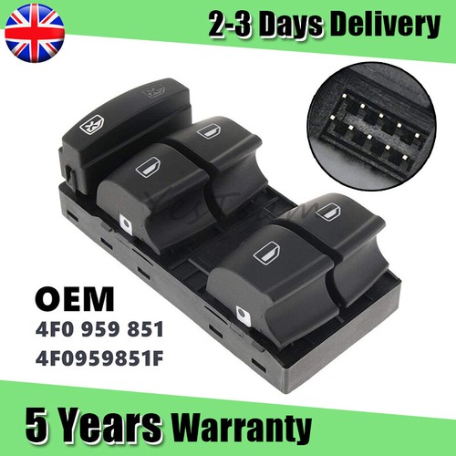 Driver Side For Audi A3 8P Master Window Switch Control 4F0959851F ...