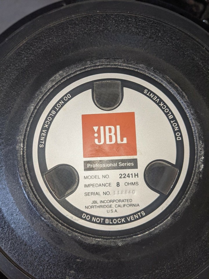 JBL Speaker 2241H 18" 600W Drivers | eBay