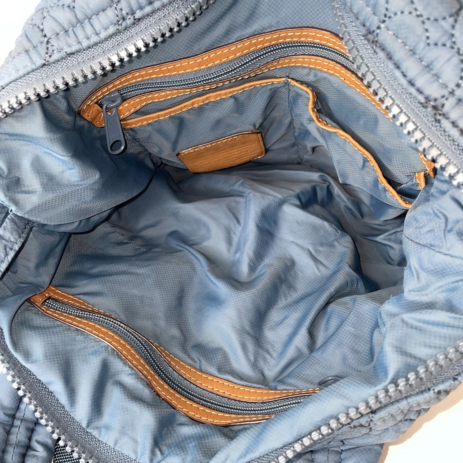 BRIGHTON Kayden Colorblock Blue Black Heart Quilted Crossbody Bag ...