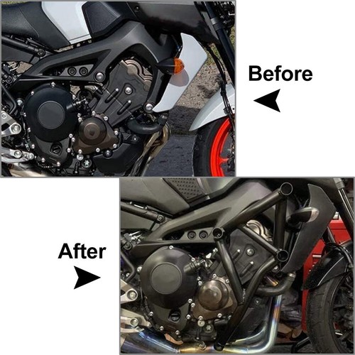 Stunt Cage Engine Guard Crash Bar For Yamaha MT FZ 09 Tracer MT-09 FZ ...