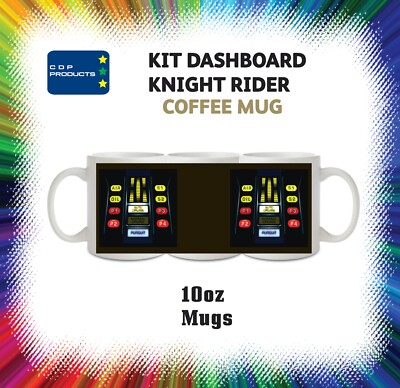 RETRO KIT DASHBOARD (KNIGHT RIDER) COFFEE MUG | eBay UK