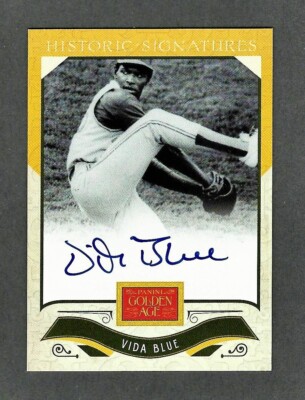 2012 Panini Golden Age Historic Signatures Vida Blue Autograph Oakland ...