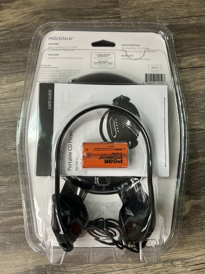 Insignia Portable CD Player NS-P4112 60 Sec Anti-Shock Black Gray New ...