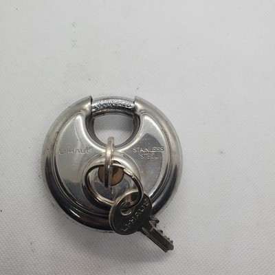 U-Haul Max Security Storage Lock 2-3/4" Stainless Steel Padlock | eBay