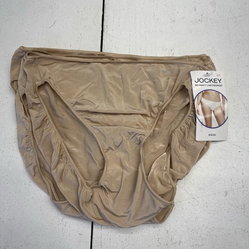 Jockey Microfiber Stretch Bikini Underwear Beige 3 Pack Women's Size 6 ...