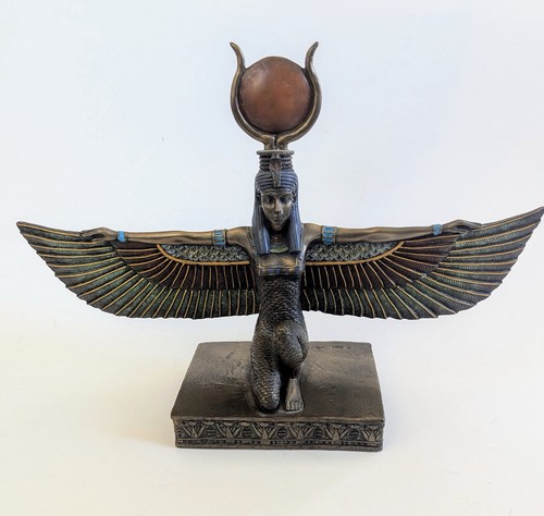 Large Isis Summit Collection Egyptian Goddess Sculpture Signed Dated ...